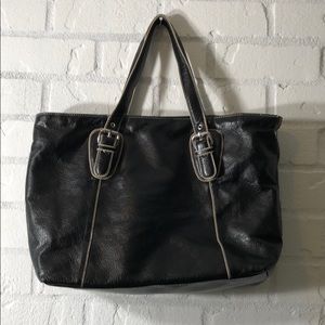 H&M Bags | Brown Leather H And M Tote | Poshmark